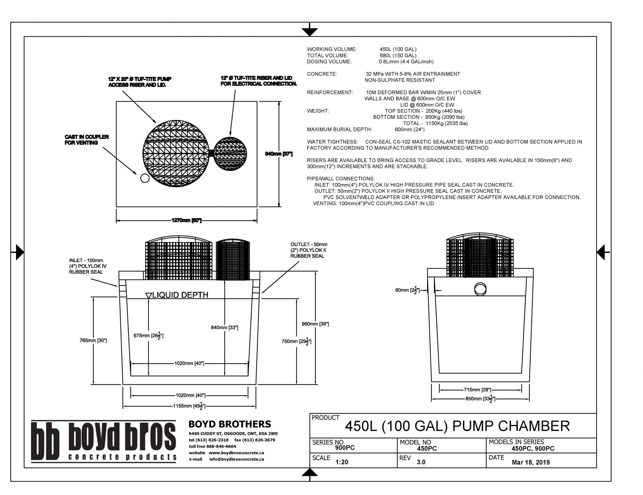 Resources- Cisterns & Holding Tanks - Boyd Bros Concrete Products